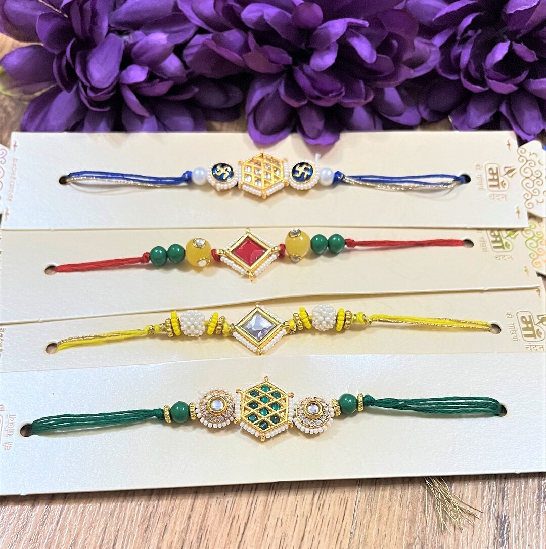 Rakhi for Hindu Festival Raksha Bandhan Dora Rakhadi Rakhee Beaded ...