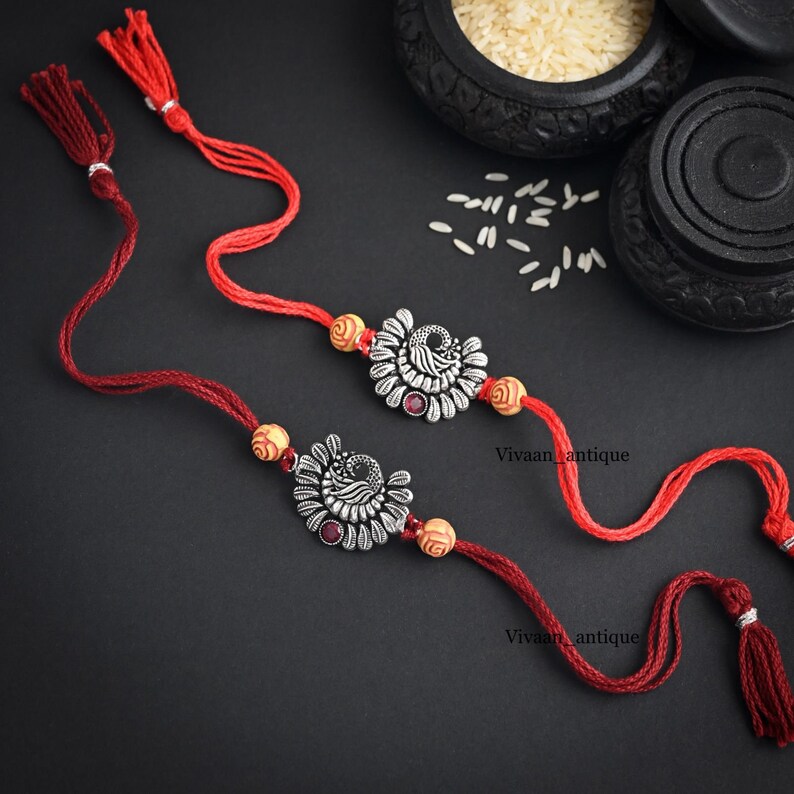Rakhi for Hindu Festival Raksha Bandhan Dora Rakhadi Rakhee Beaded ...