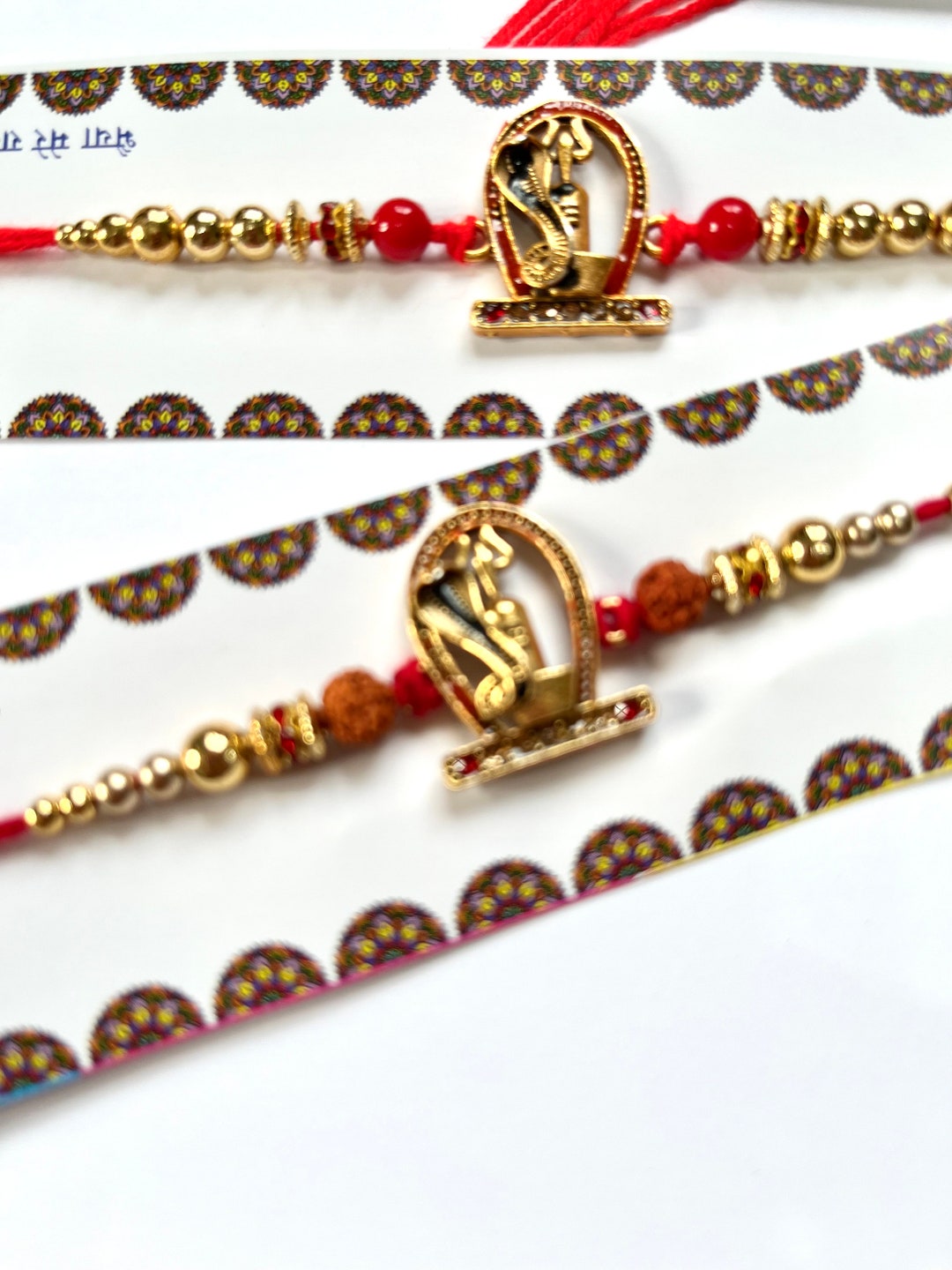 Shiv Rakhi for Hindu Festival Raksha Bandhan Dora Rakhadi Rakhee Wrist ...