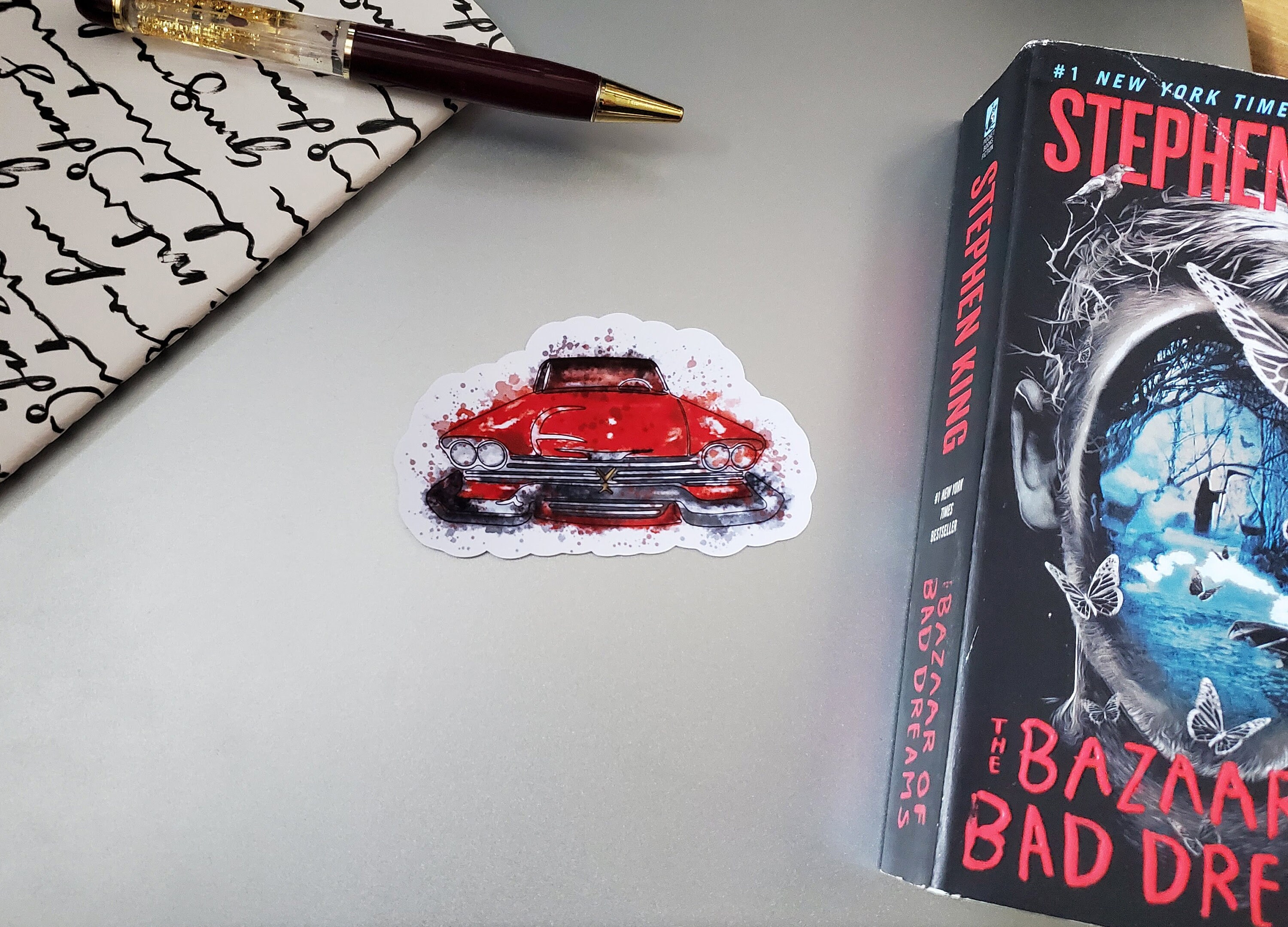 Christine Inspired Stephen King Stickers Laptop Sticker - Etsy