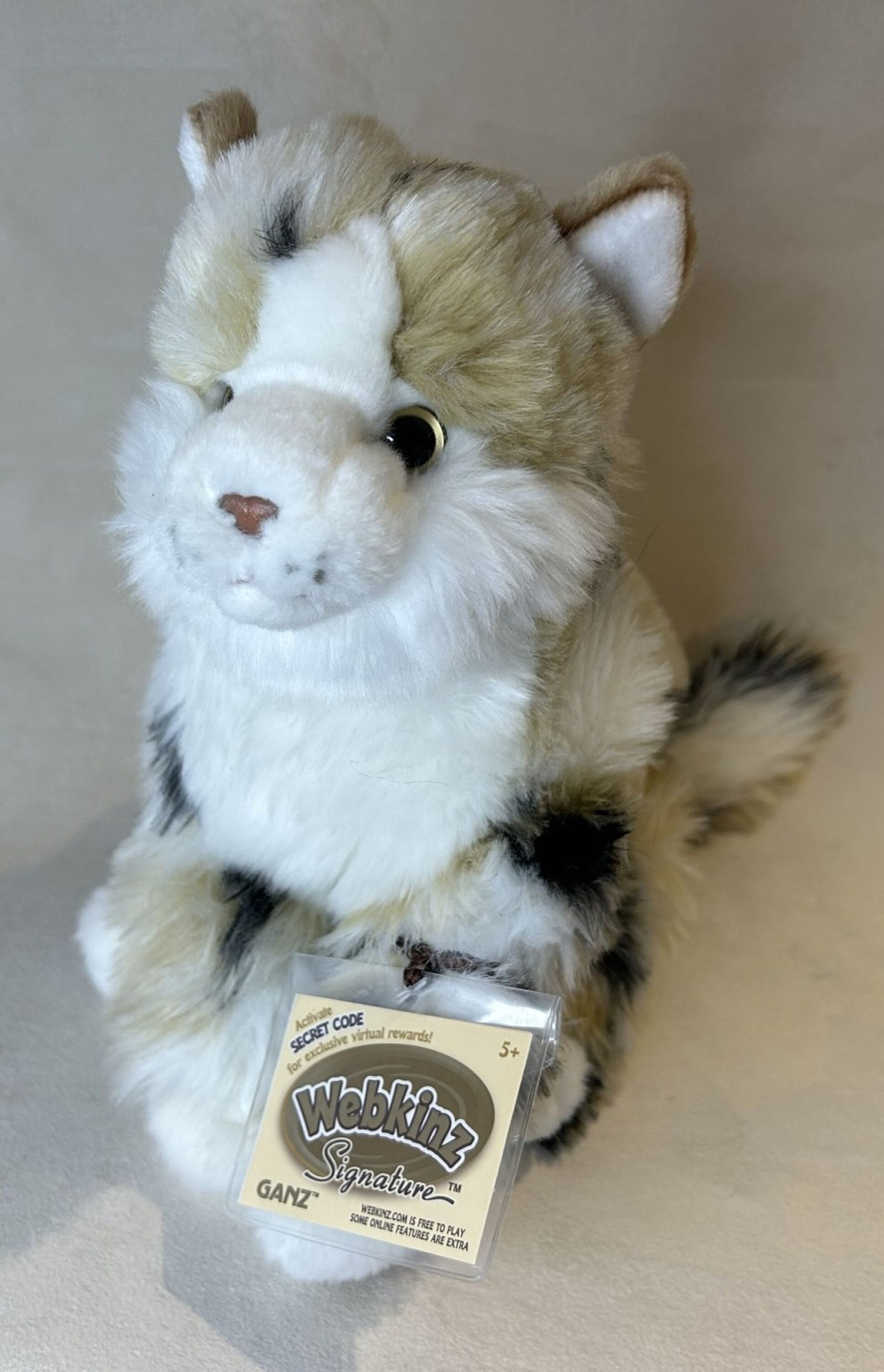 Classic Webkinz Signature Marble Cat WKS1087 NWT Beige Black - Etsy
