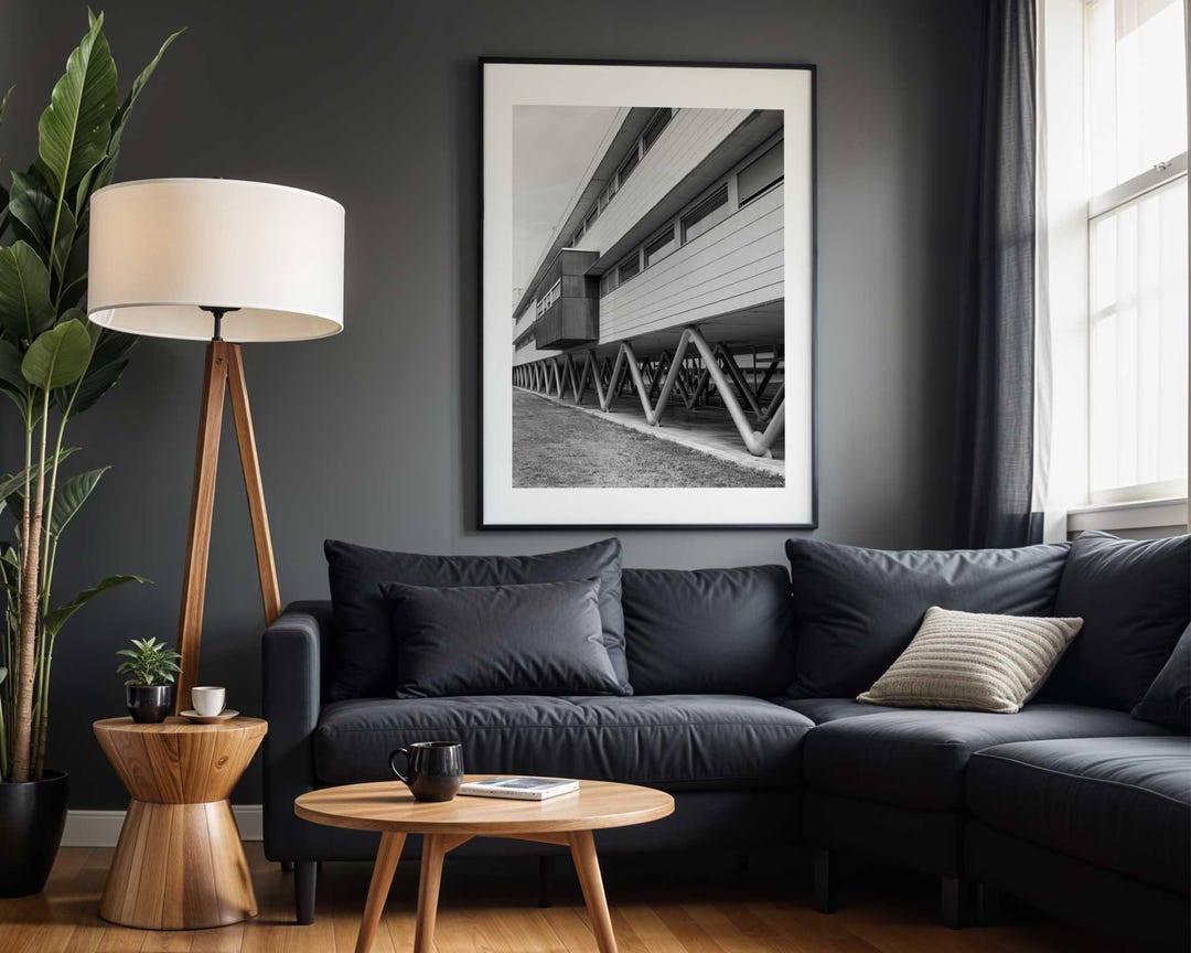 Black and White Modern Building Print, Urban Poster, Architecture Photo ...