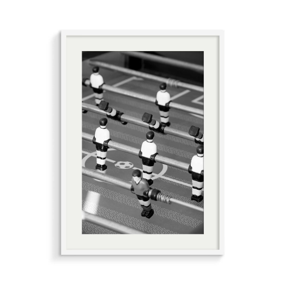 Foosball Table Sport Photo, Foosball Print, Game Print, Black and White ...