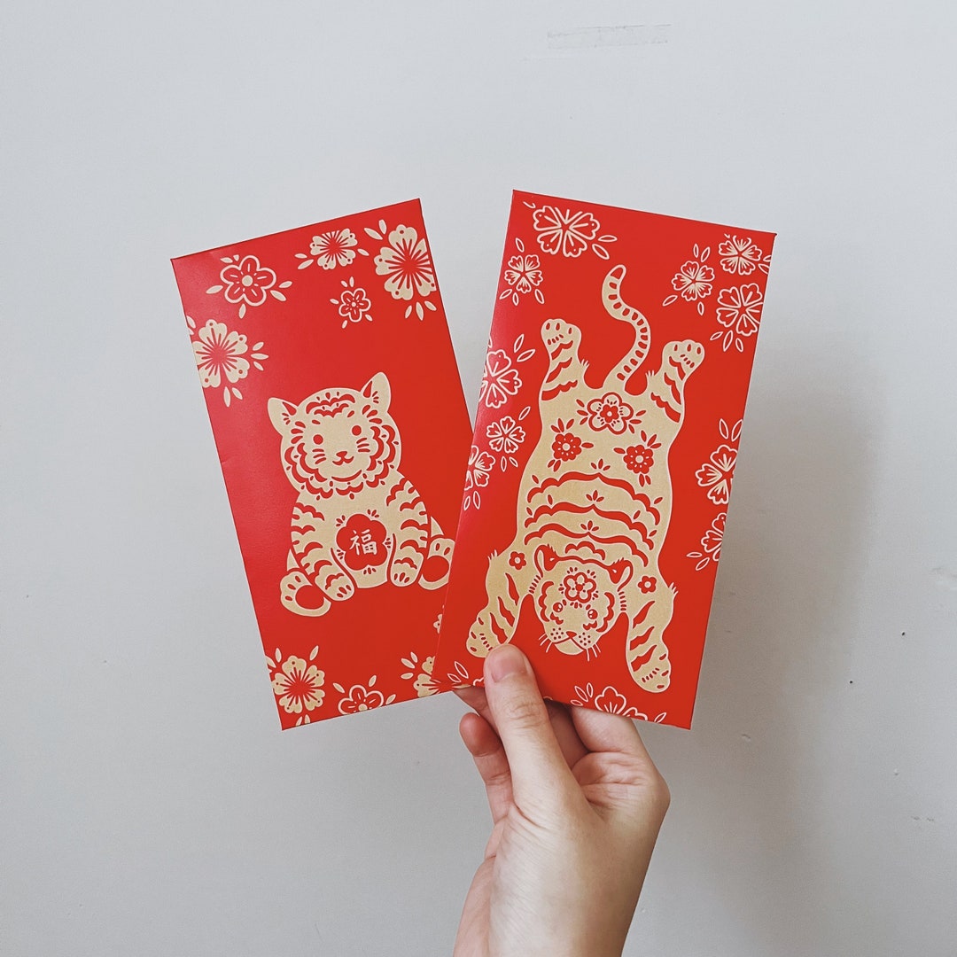Year of the Tiger Red Envelopes - Etsy