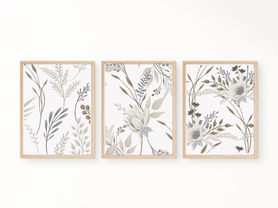 Botanical Clipart Botanical Prints Floral Gallery Wall Art | Etsy