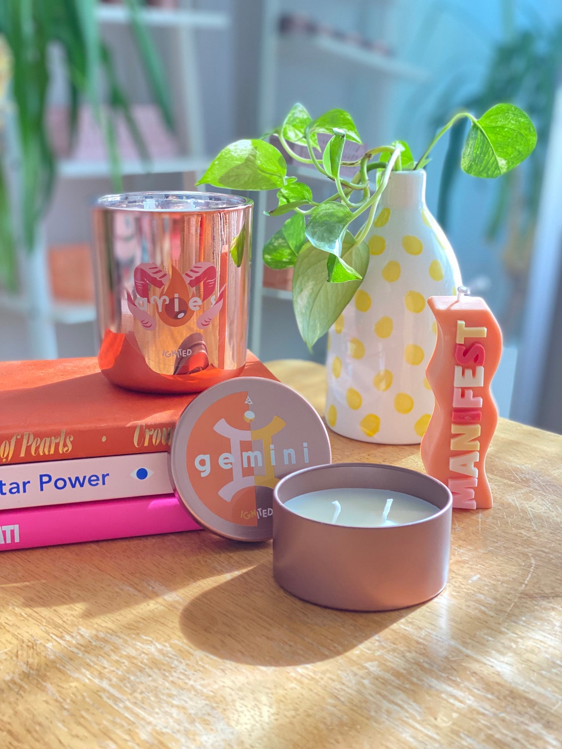 Wavy Wordy Candles Be Kind Candle Word Candles Manifest - Etsy