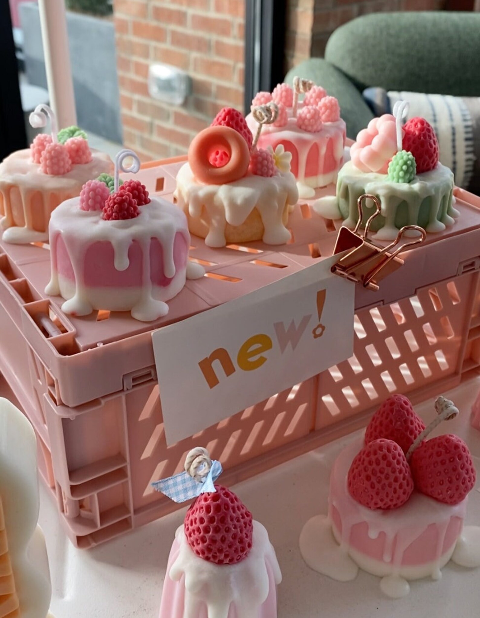 Mini Cakes Cake Candles Dessert Candle Gift 100% Soy - Etsy