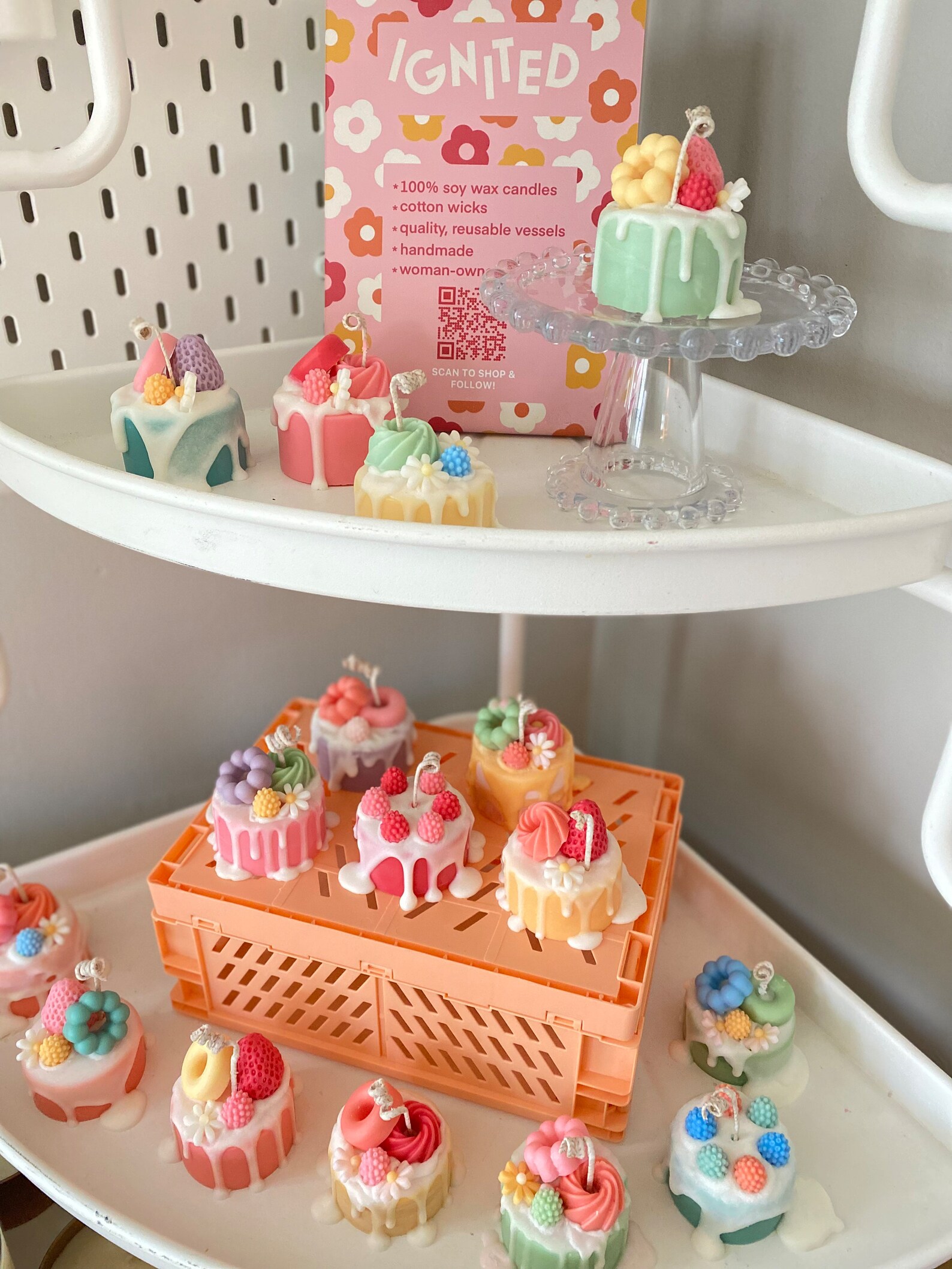 Mini Cakes Cake Candles Dessert Candle Gift 100% Soy - Etsy