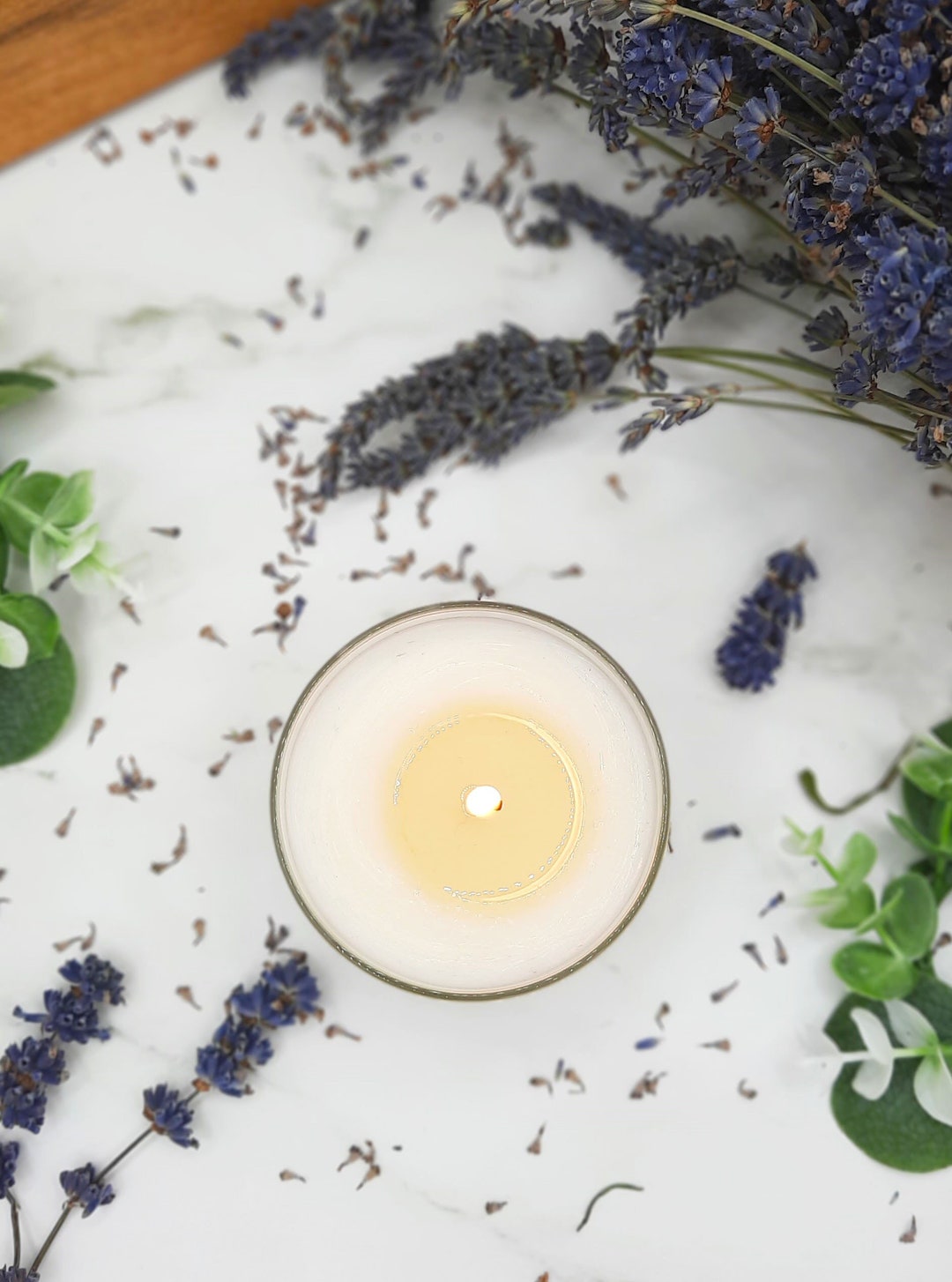 Lavender Tea Tree 4 Oz Candle | 100% Pure Essential Oils for ...