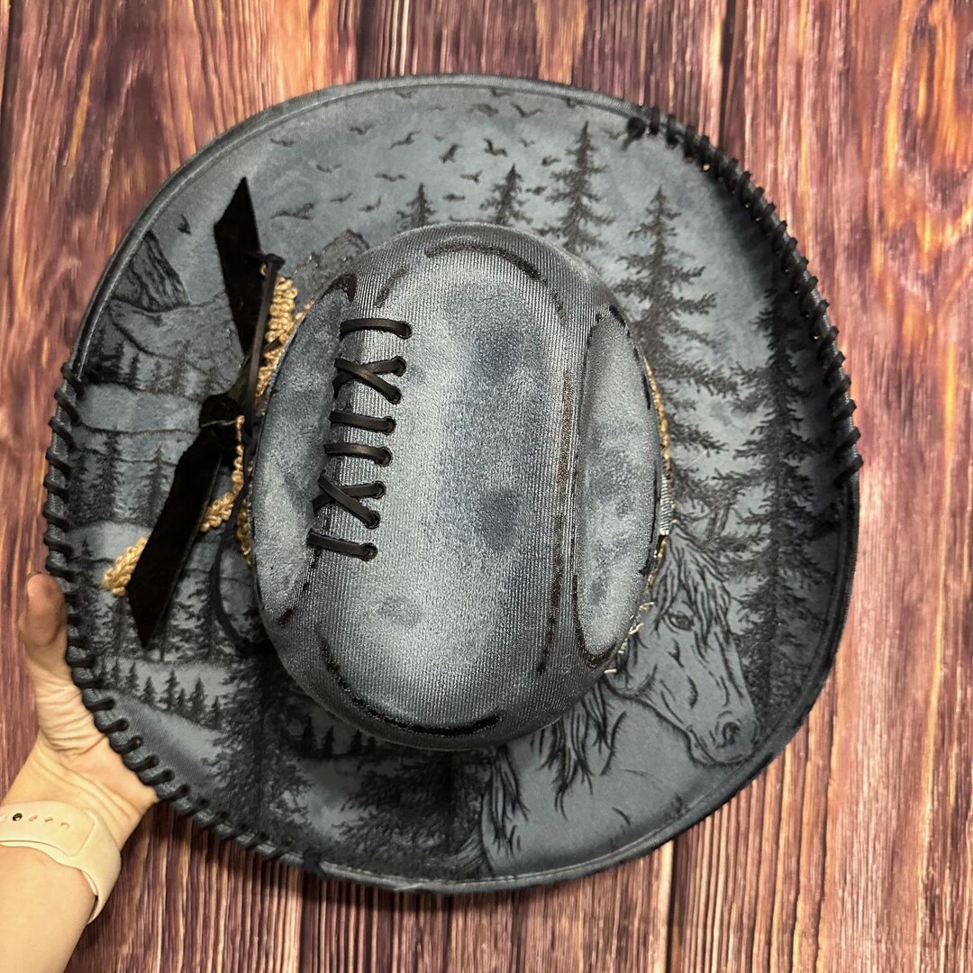 Light Blue Traditional Cowgirl Hat | Size Medium | Gift for Her ...