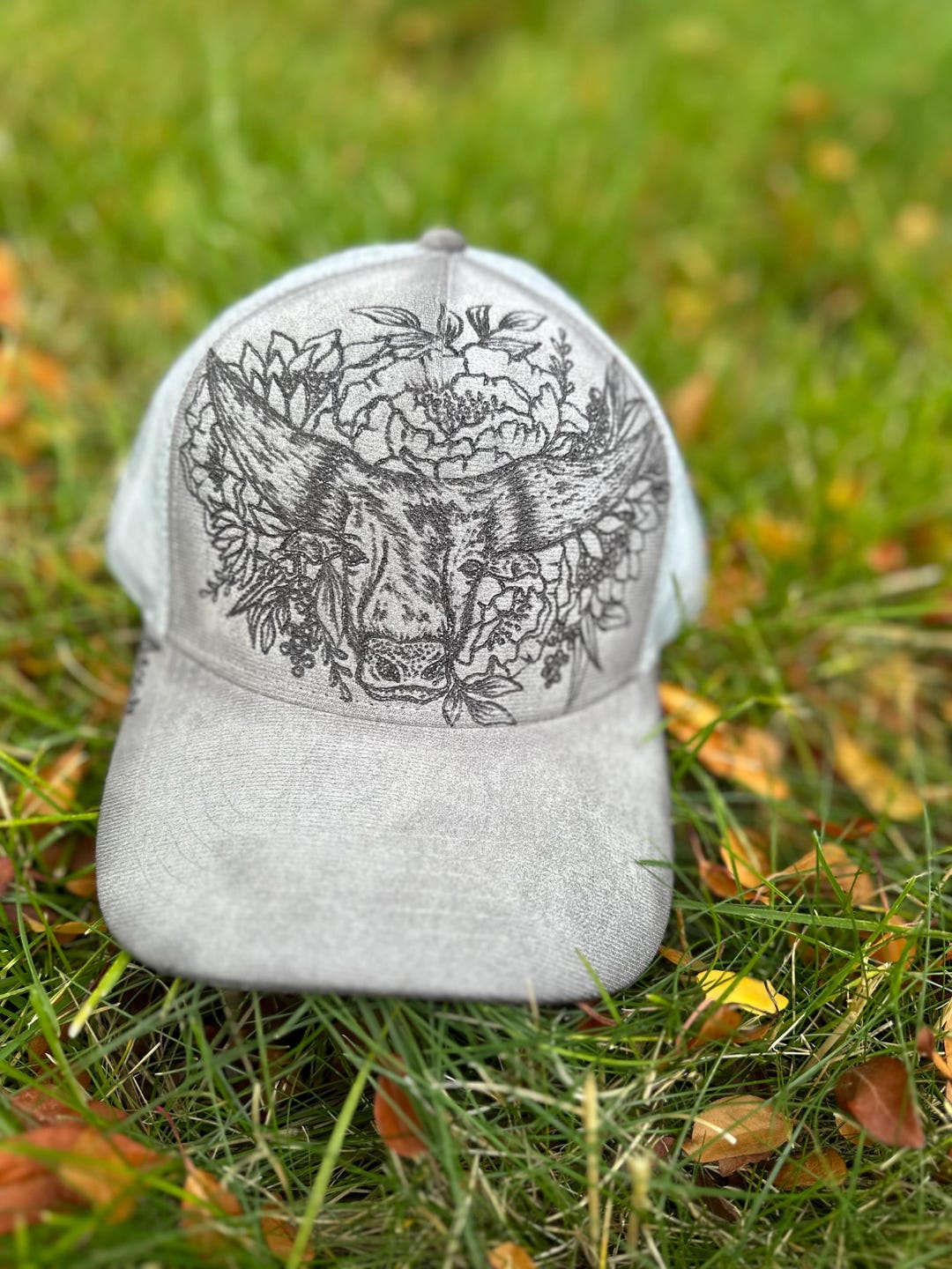 Gray Suede Snap Back Trucker Hat | Women | Gift for Him | Freehand ...
