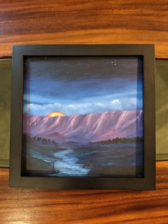 Art & Collectibles wall art Original oil painting 8x8 signed Fantasy ...