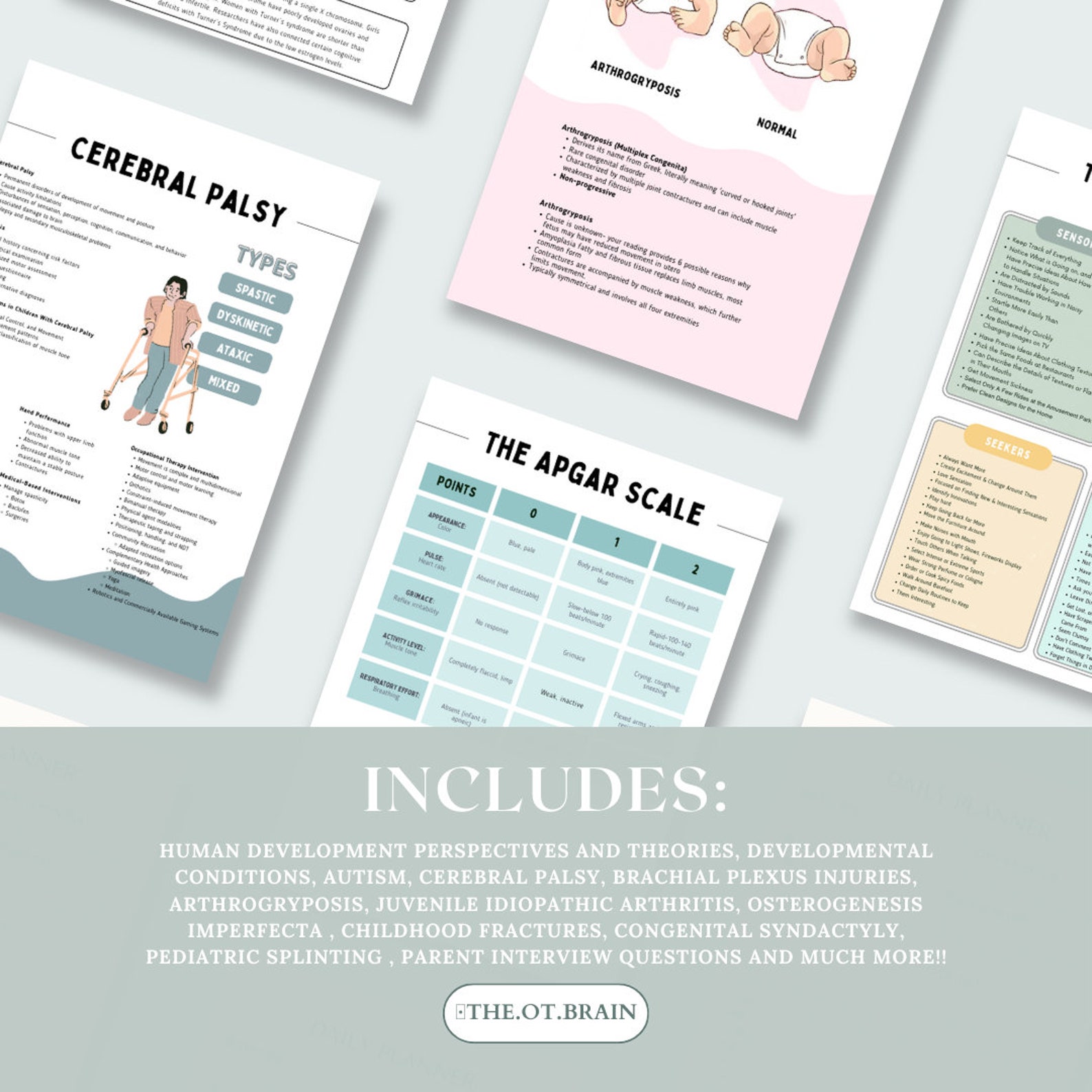 Occupational Therapy Pediatric Bundle by OT Brain, Digital Download - Etsy
