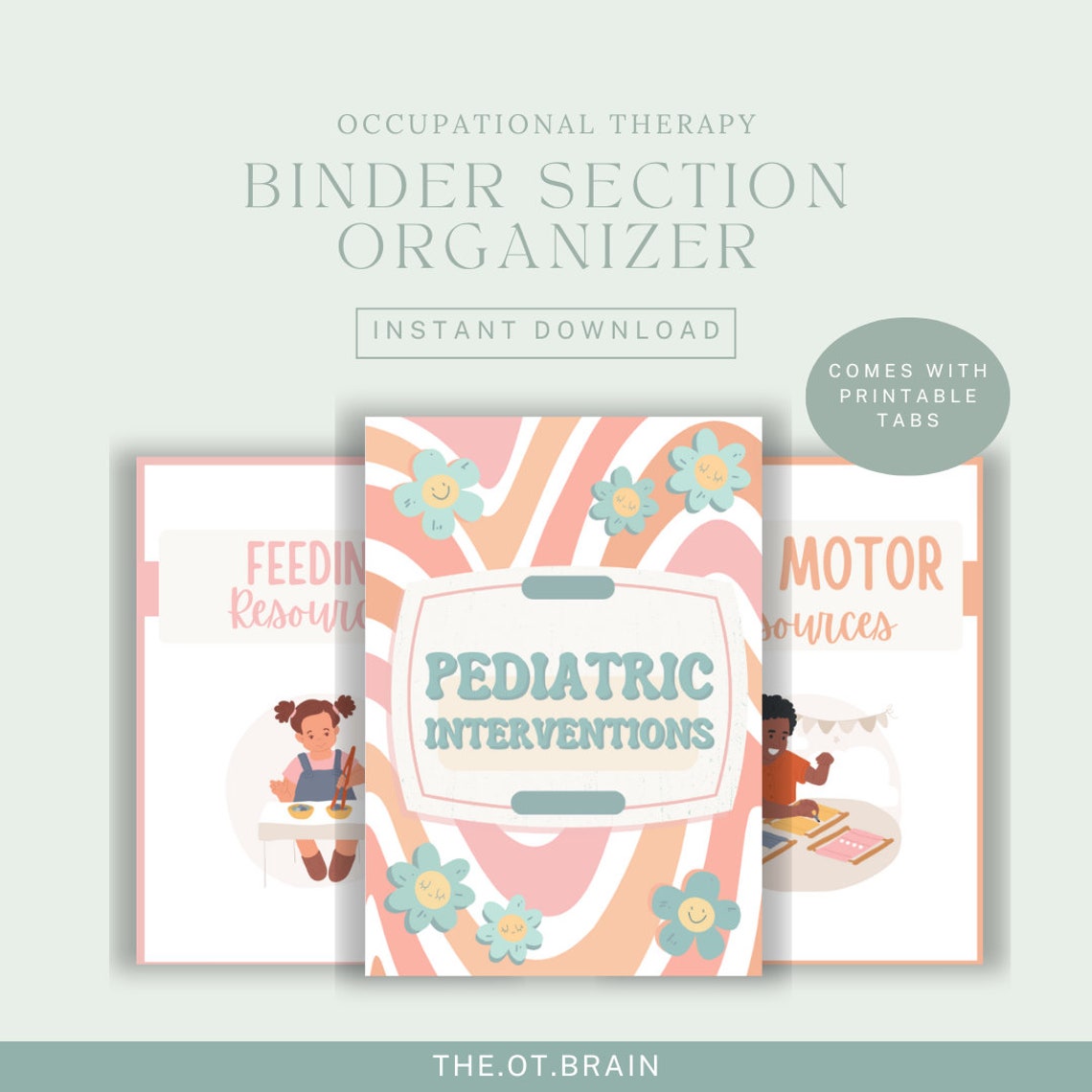Pediatric Binder Section Organizer, Occupational Therapy Craft ...