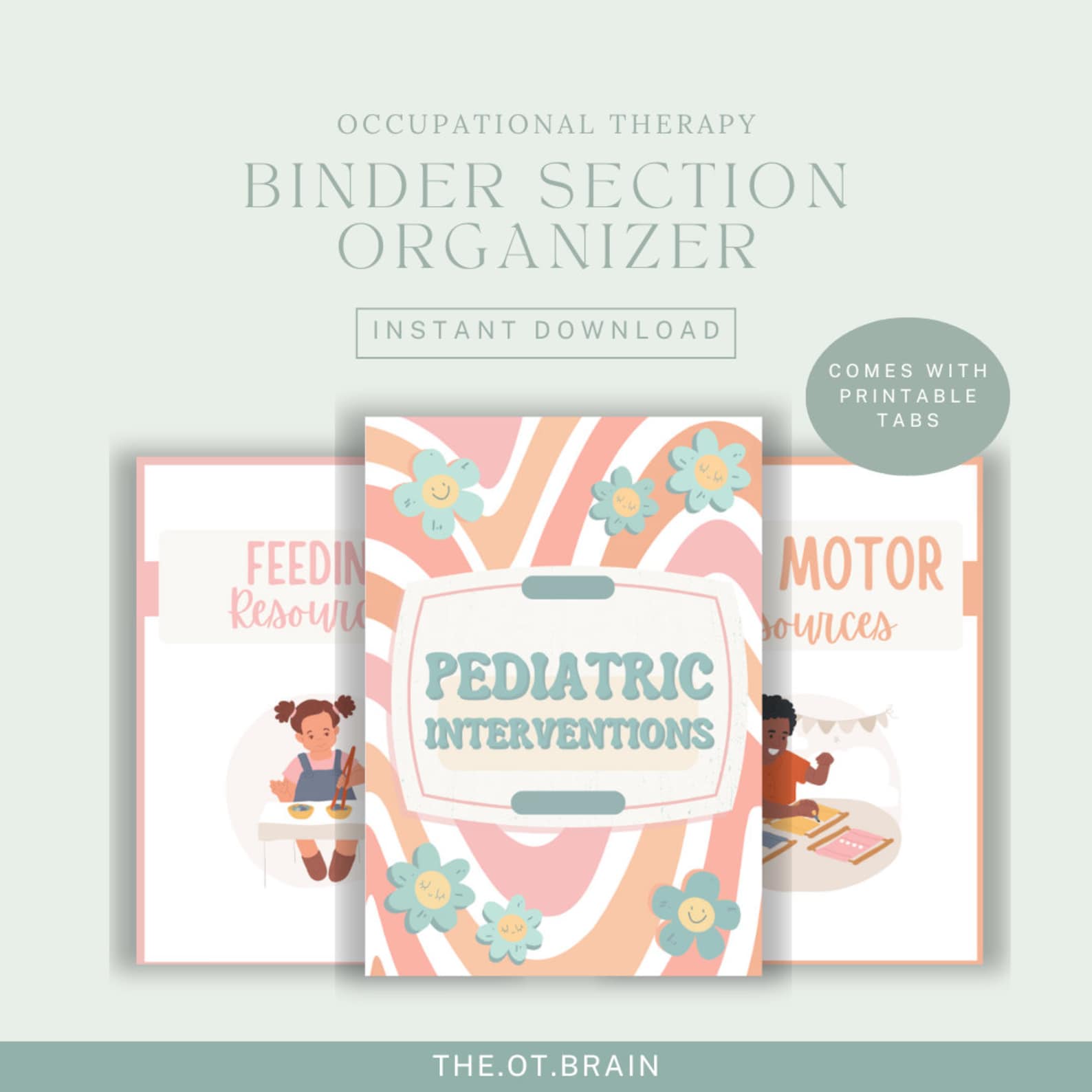 Pediatric Binder Section Organizer, Occupational Therapy Craft ...
