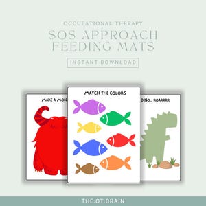 SOS Approach Feeding Mats, Occupational Therapy Craft & Intervention by ...