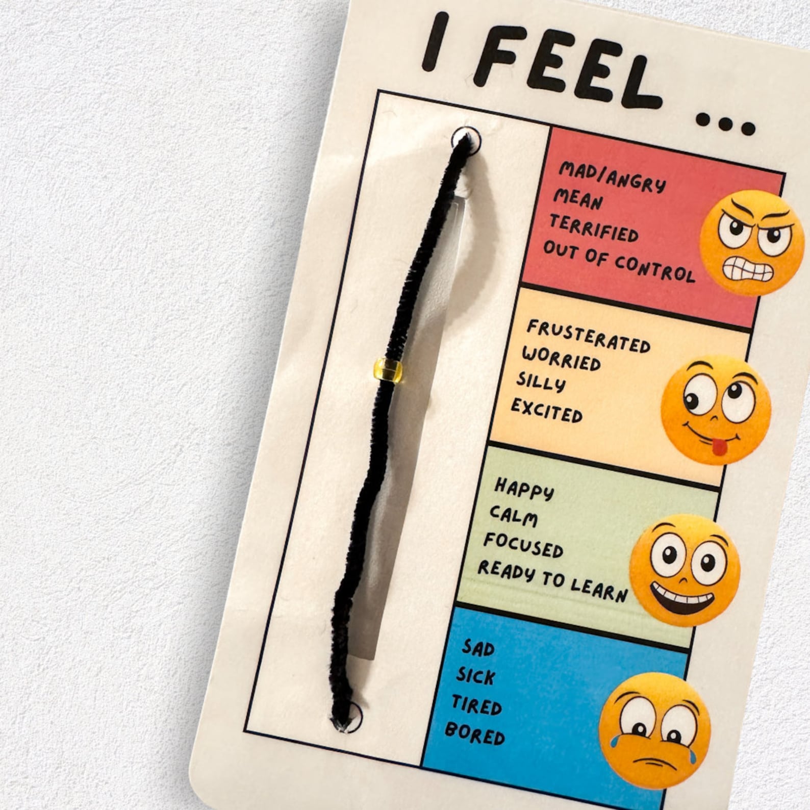 Zones of Regulation Visual Aid Check In, Occupational Therapy Craft ...