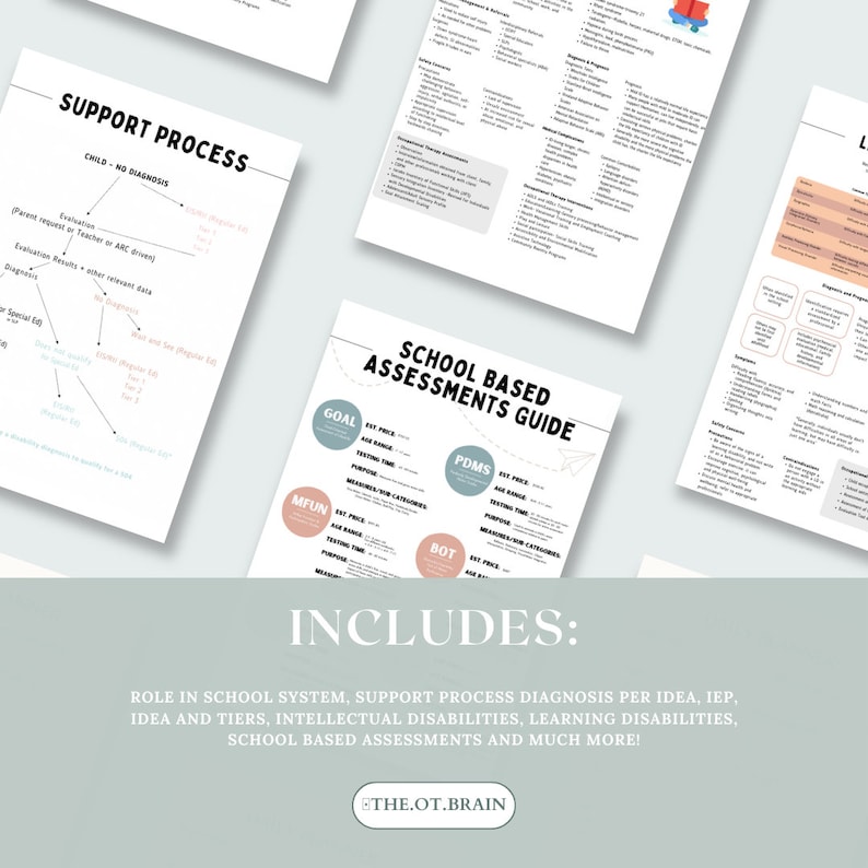 Occupational Therapy School System Bundle by OT Brain, Digital Download ...