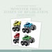 Monster Truck Zones of Regulation, Occupational Therapy Craft ...