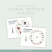 Animal Walk Spinner, Occupational Therapy Craft & Intervention by OT ...