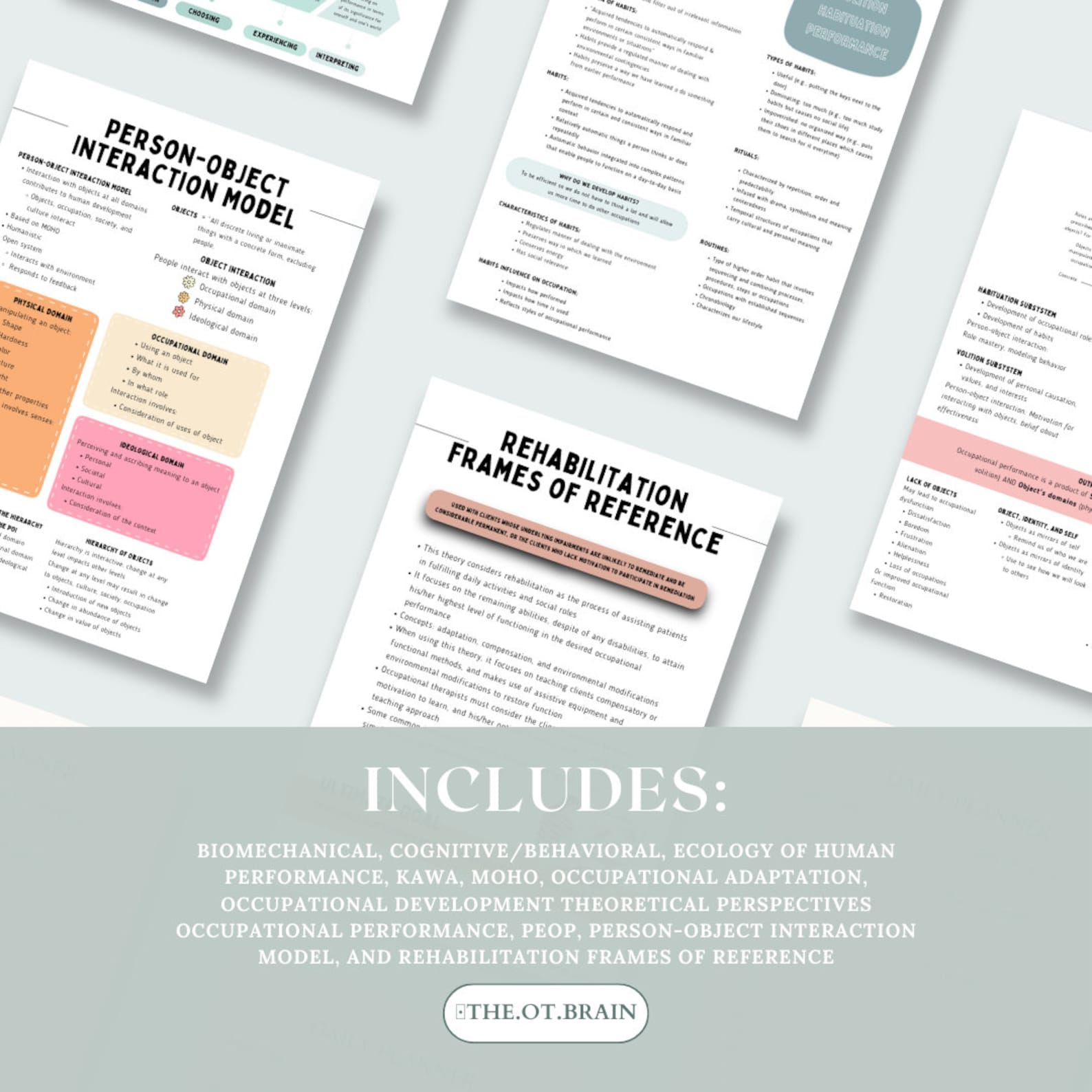 Occupational Therapy Theories Bundle by OT Brain, Digital Download - Etsy