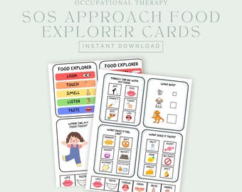 SOS Approach Feeding Mats, Occupational Therapy Craft & Intervention by ...