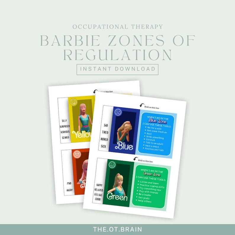 Zones of Regulation, Occupational Therapy Craft & Intervention by OT ...