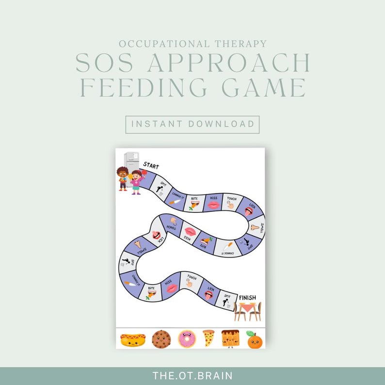 SOS Approach Feeding Game, Occupational Therapy Craft & Intervention by ...