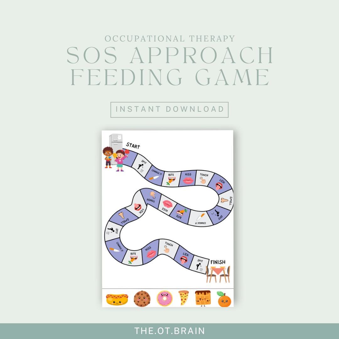 SOS Approach Feeding Game, Occupational Therapy Craft & Intervention by ...