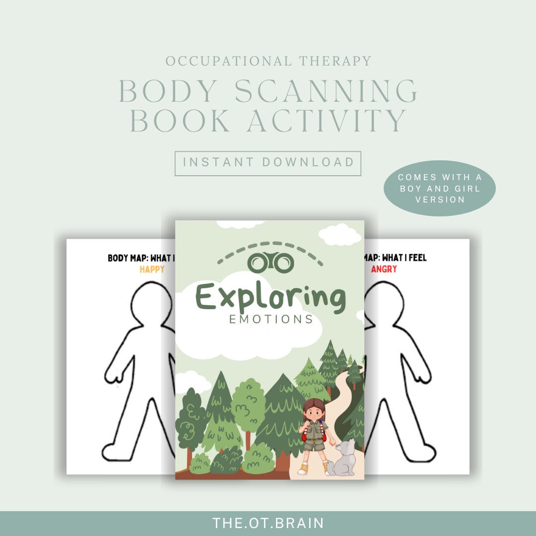 Body Map/scan Book, Occupational Therapy Craft & Intervention by OT ...
