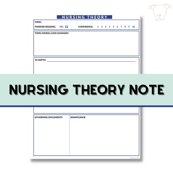 Nursing Student Note Taking Template - Etsy