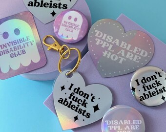 Disability Pride Keychain - Etsy