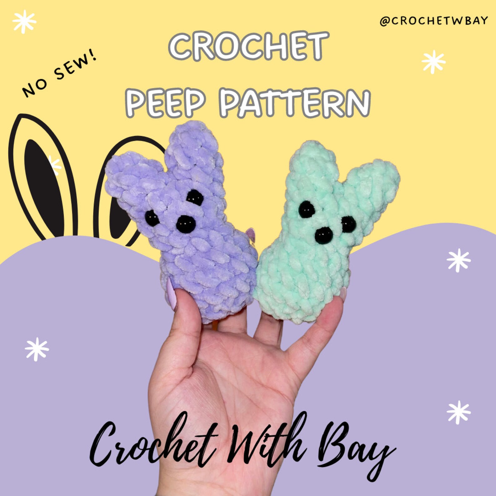 Digital File: Mini Peep Crochet Pattern - Etsy