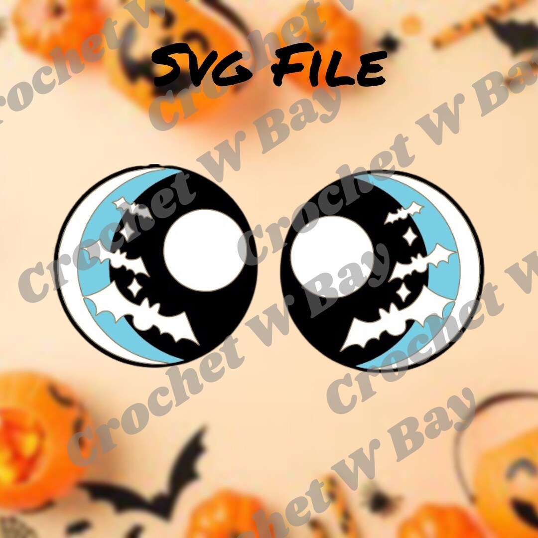 Digital Download SVG PNG Files- Bat Felt Eyes - Etsy