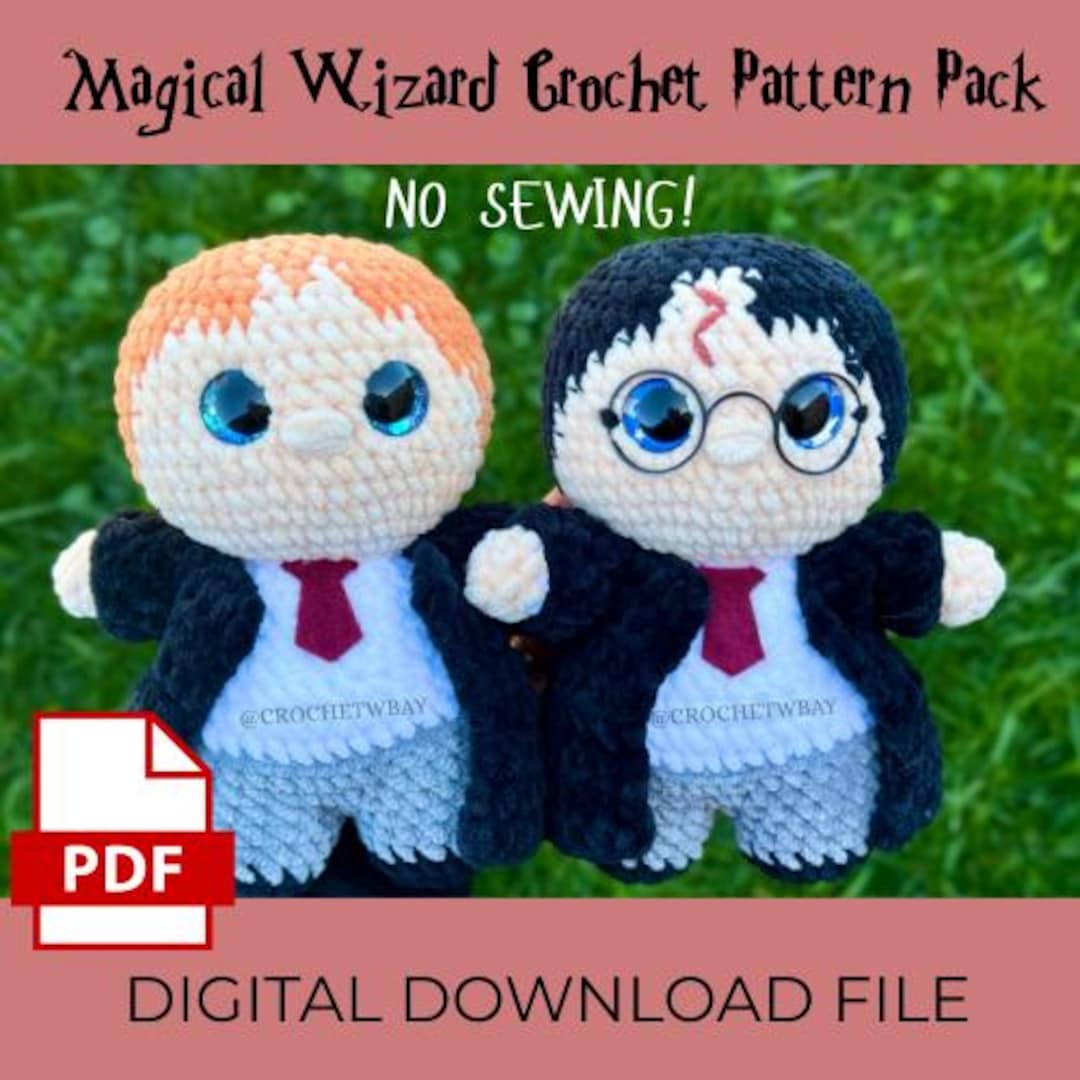 Magical Wizard Crochet Pattern Pack- Digital File - Etsy