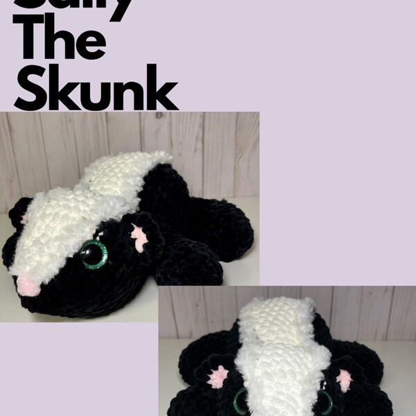Crochet Skunk - Etsy