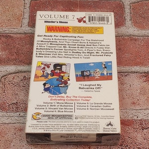 The Adventures of Rocky and Bullwinkle: Whistlers Moose Volume 7 VHS ...