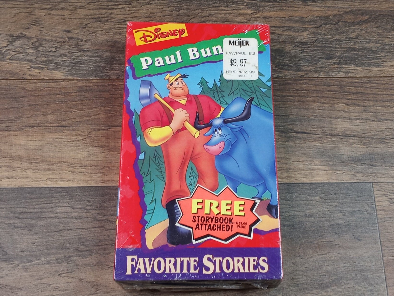 Vintage Disney Favorite Stories: Paul Bunyan W/ Booklet VHS New Sealed ...