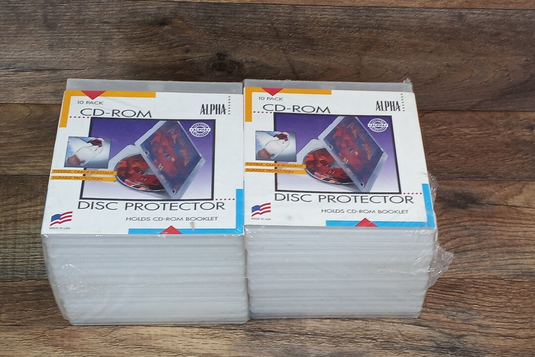 Alpha CD-ROM Cd Dvd Disc Protector Replacement Cases 20 Pack New Sealed - Etsy