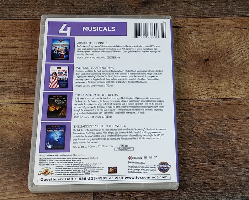 MGM Movie Collection: 4 Musical Films DVD - Etsy