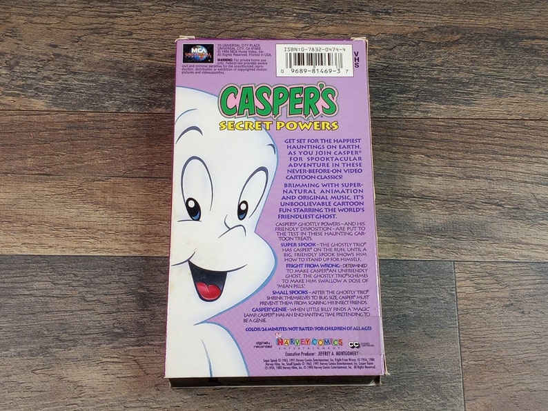 Casper's Secret Powers VHS - Etsy