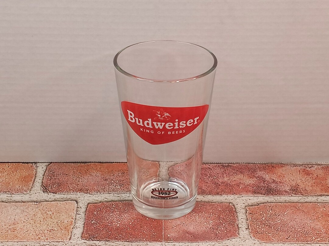 Budweiser Beer Retro Pint 1952 Collectors Series Logo Beer Glass - Etsy
