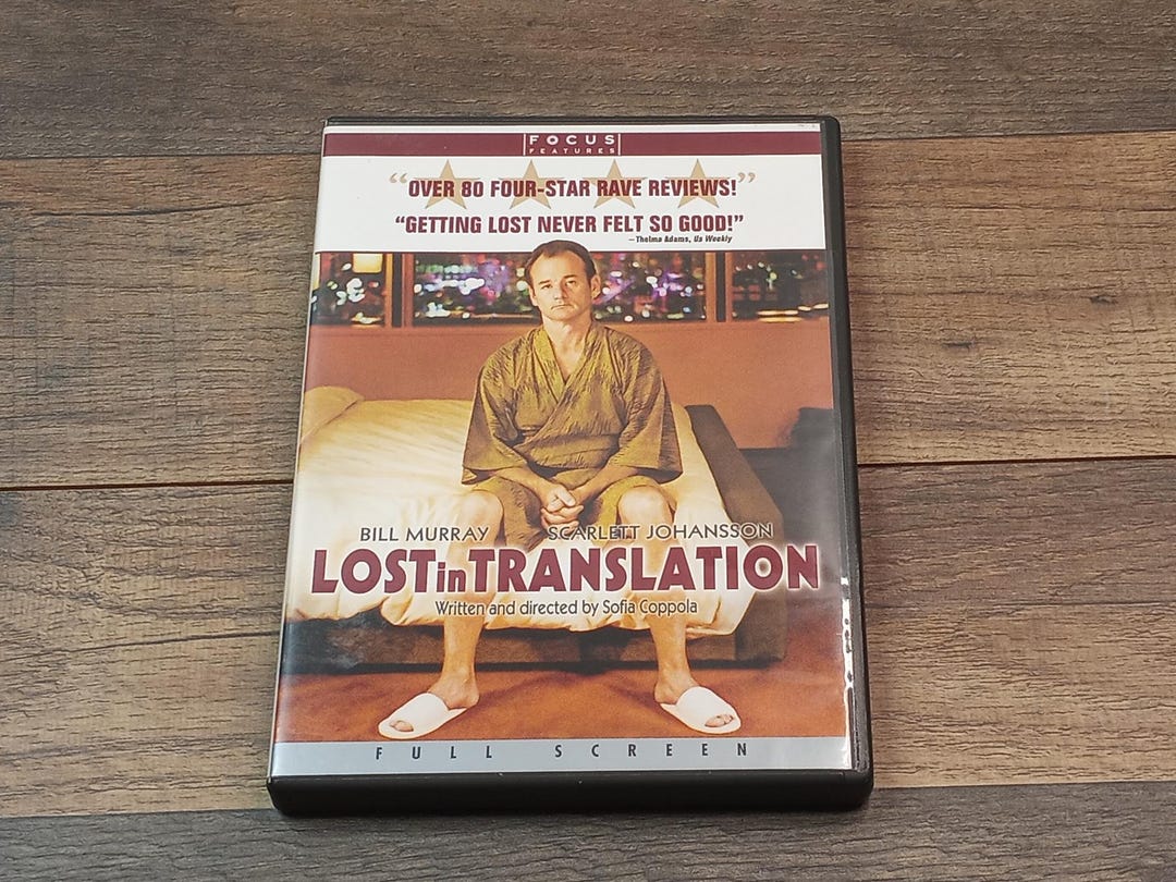 Lost in Translation DVD Bill Murray - Scarlett Johansson - Etsy