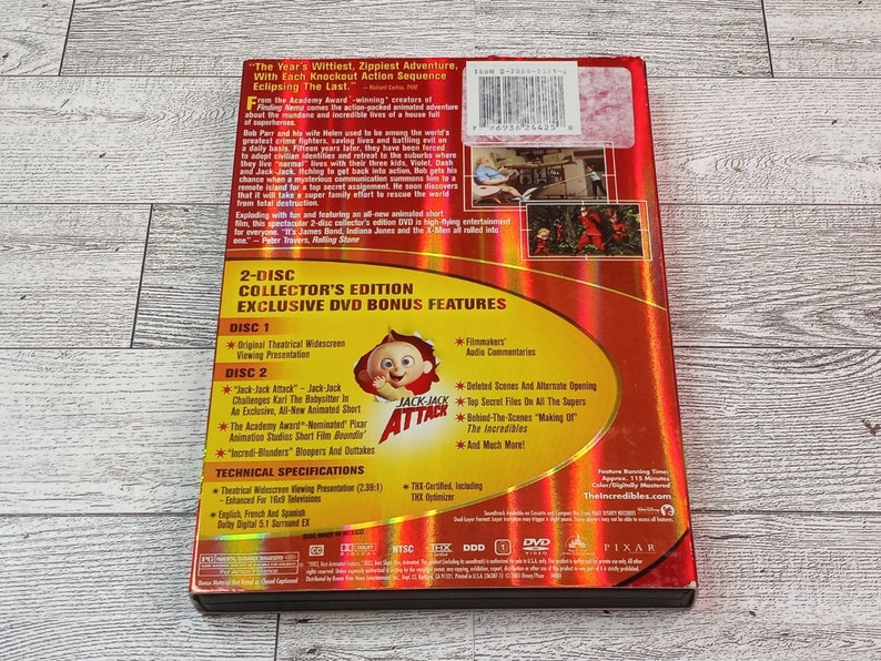 The Incredibles DVD, 2-disc Collector's Edition - Etsy