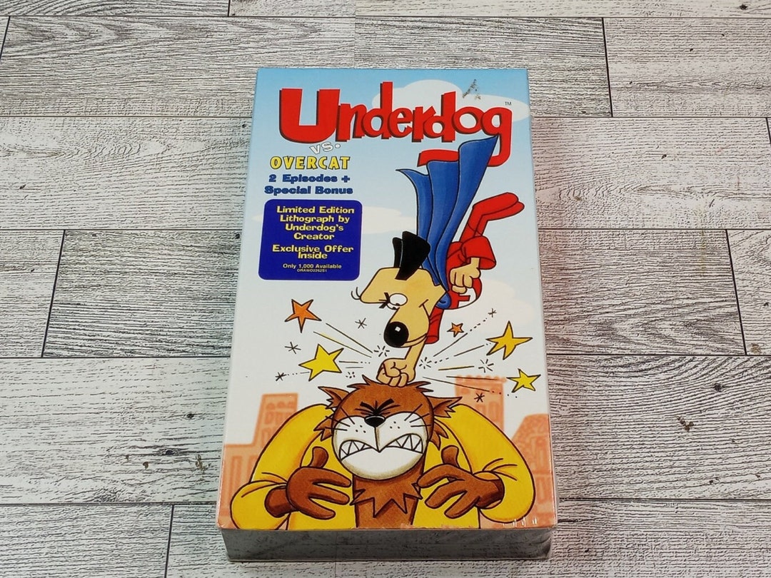 Underdog Vs Overcat 1960s Cartoon VHS Video Tape Factory Sealed - Etsy