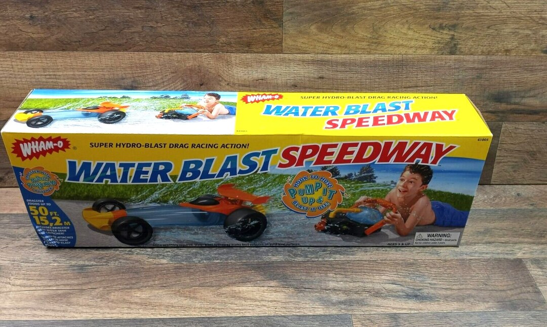 Wham-o Water Blaster Speedway Hydro Powered Dragster Race Car Kids ...