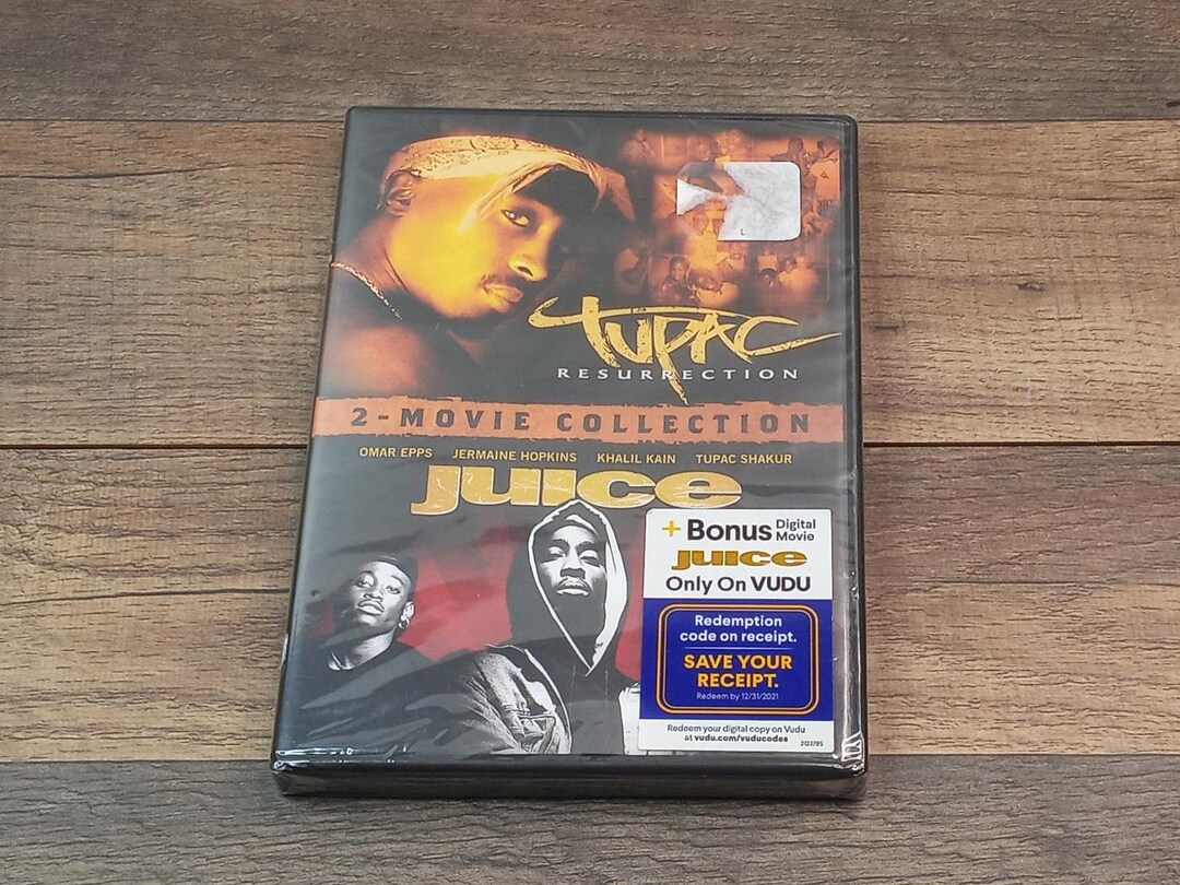 Tupac Resurrection & Juice DVD Movie 2-movie Collection Tupac Shakur ...