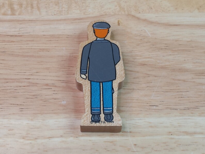Vintage Thomas & Friends 1999 Wooden Railway Mechanic Workman Two-sided ...