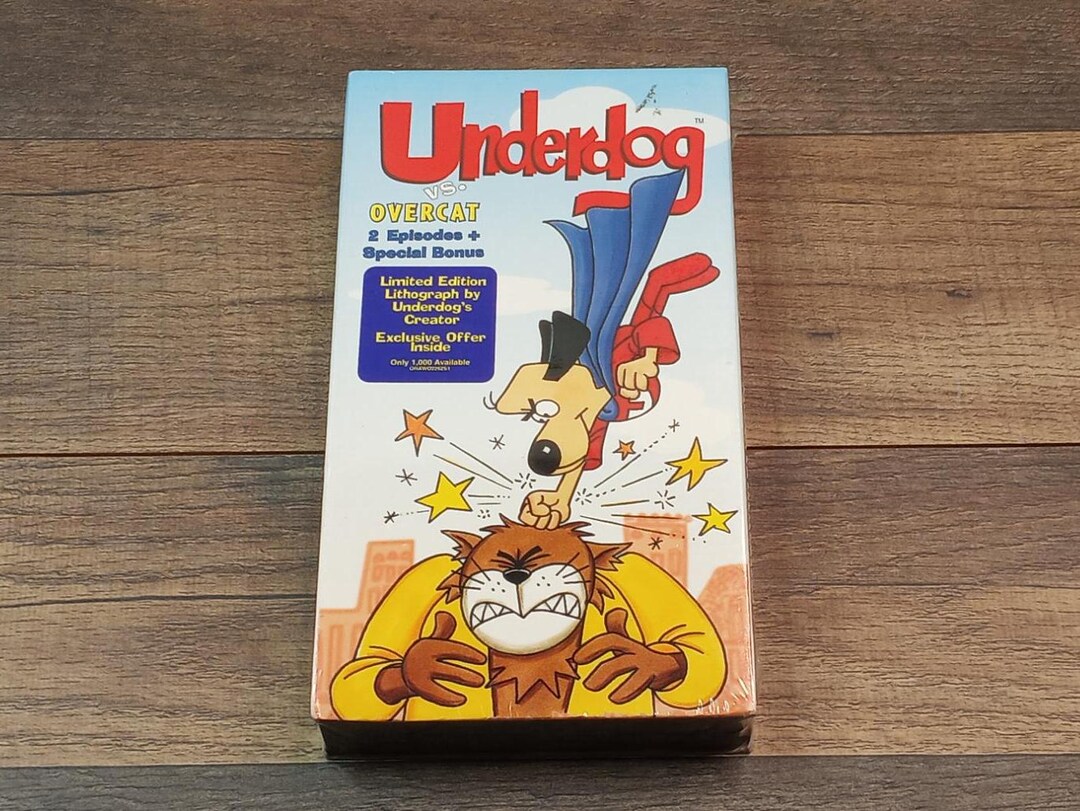 Underdog Vs Overcat * Cartoon/animated VHS Movie, 2 Episodes W/special ...