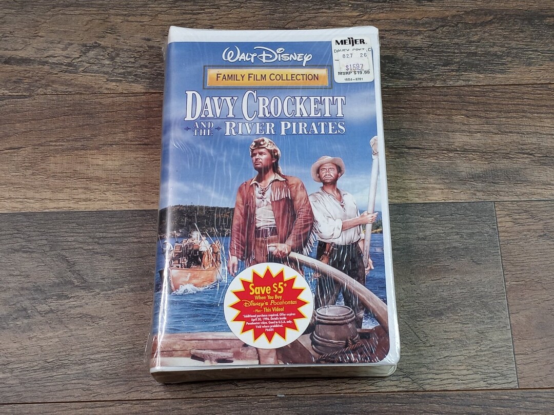 Vintage Disney Davy Crockett and the River Pirates VHS - Etsy